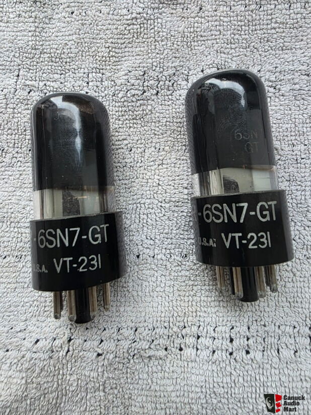 Ken-Rad 6SN7GT VT-231 Tube - Tested Strong - Vintage Black Plate For ...