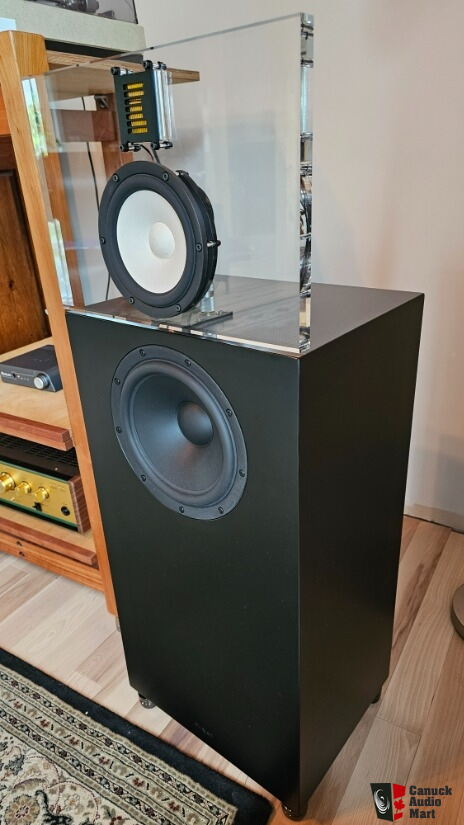 Qualio IQ Open Baffle Black satin demo pair (like new!) Photo #5674886 ...