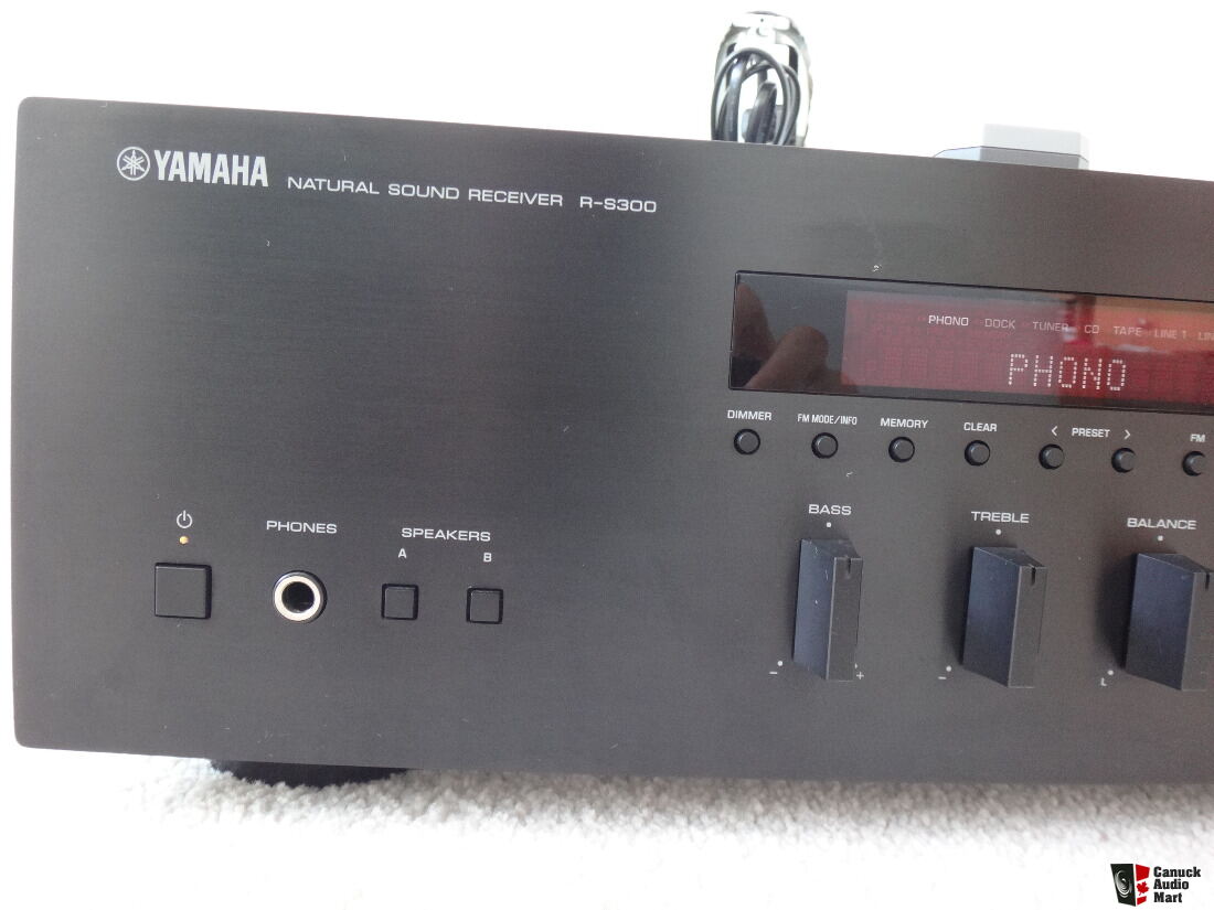 Yamaha R-S300 50 Watts x 2 Stereo Receiver with Phono Input and Remote ...