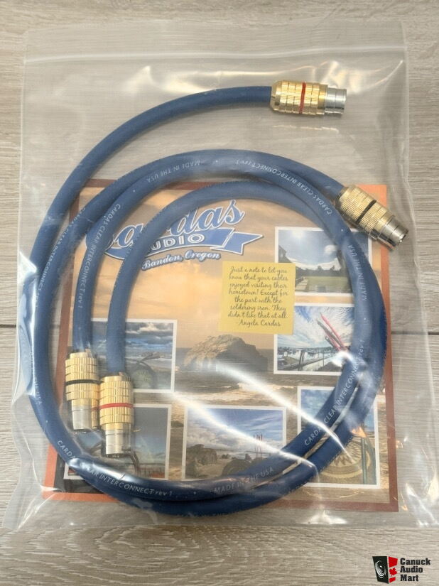 Cardas Clear Rev1 XLR Interconnect Cables 1m For Sale - US Audio Mart