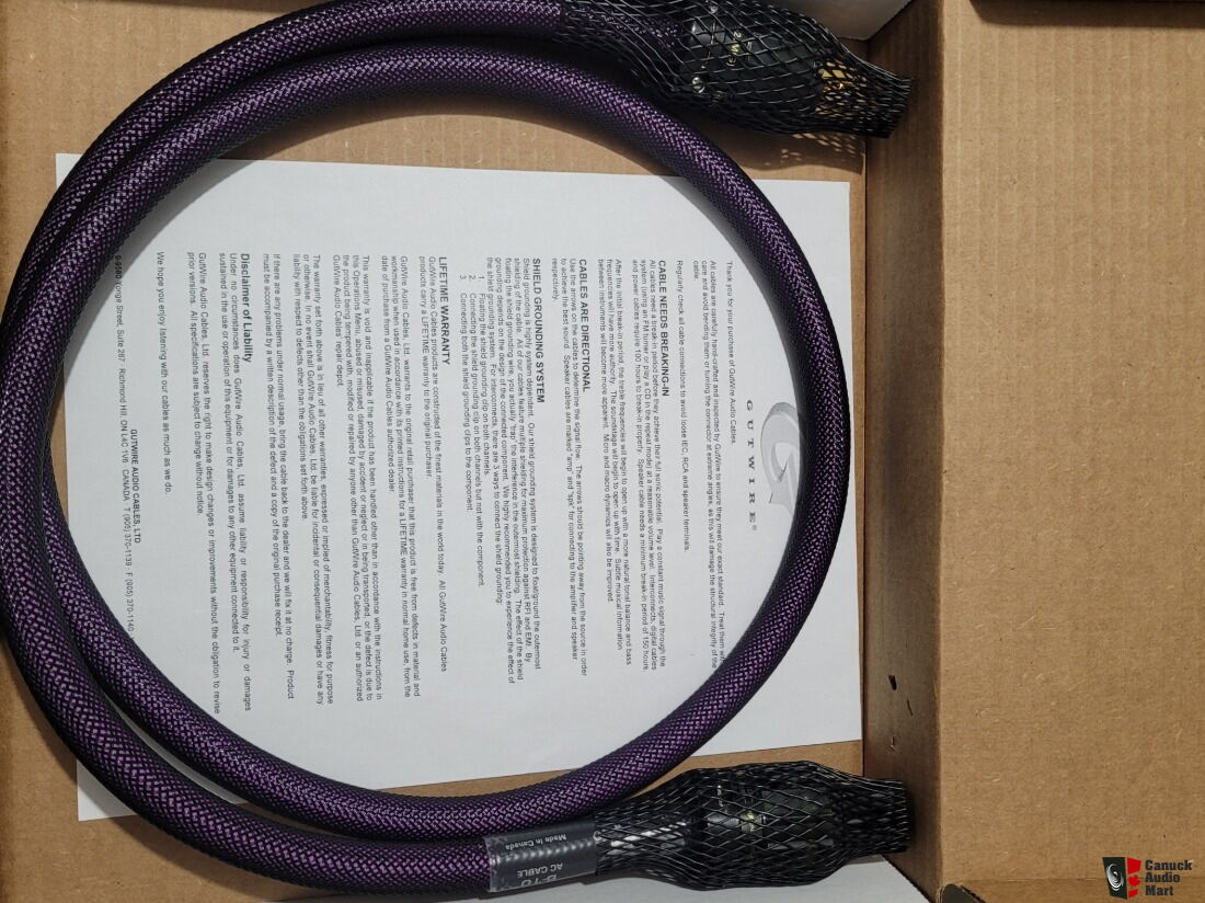 Gutwire b10 premium power cord For Sale - US Audio Mart