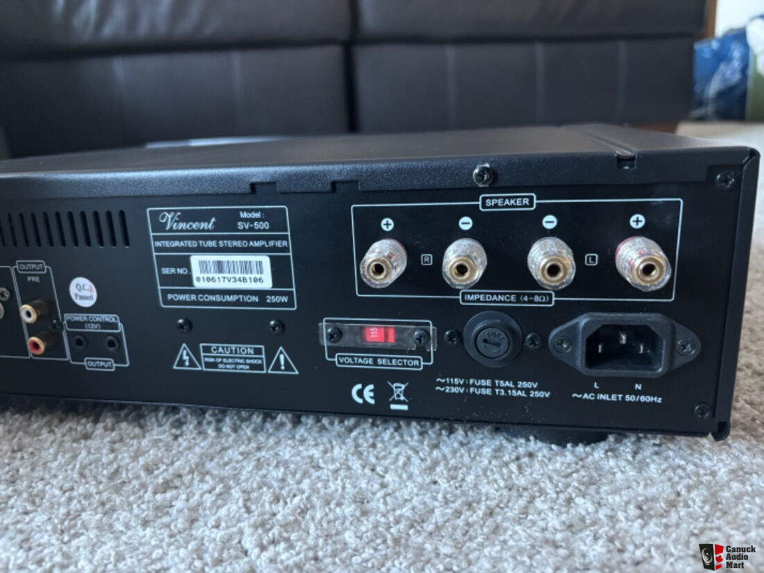 Vincent SV-500 Hybrid Integrated Amplifier Photo #5683052 - US Audio Mart