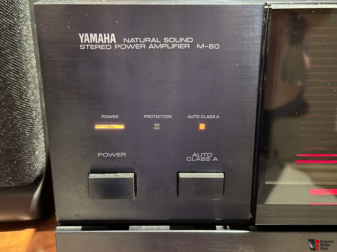 Vintage Yamaha M60 Power Amplifier & C-60 Pre-Amplifier Pair Photo ...
