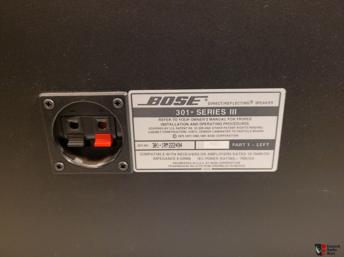 Bose 301 Series III Speakers For Sale - Canuck Audio Mart