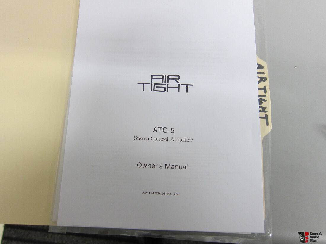 AirTight ATC-5 preamplifier (retail $16000 CAD) Photo #5692210 - Canuck ...