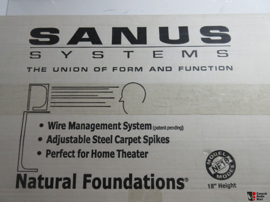 Sanus Systems Speaker Stands NF-18 Black 18 Inches Box Photo Photo ...