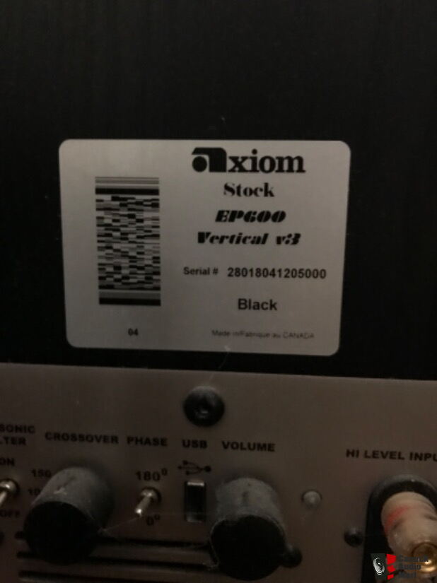 Axiom Sub Woofer. Excellent condition Photo #5697734 - Canuck Audio Mart