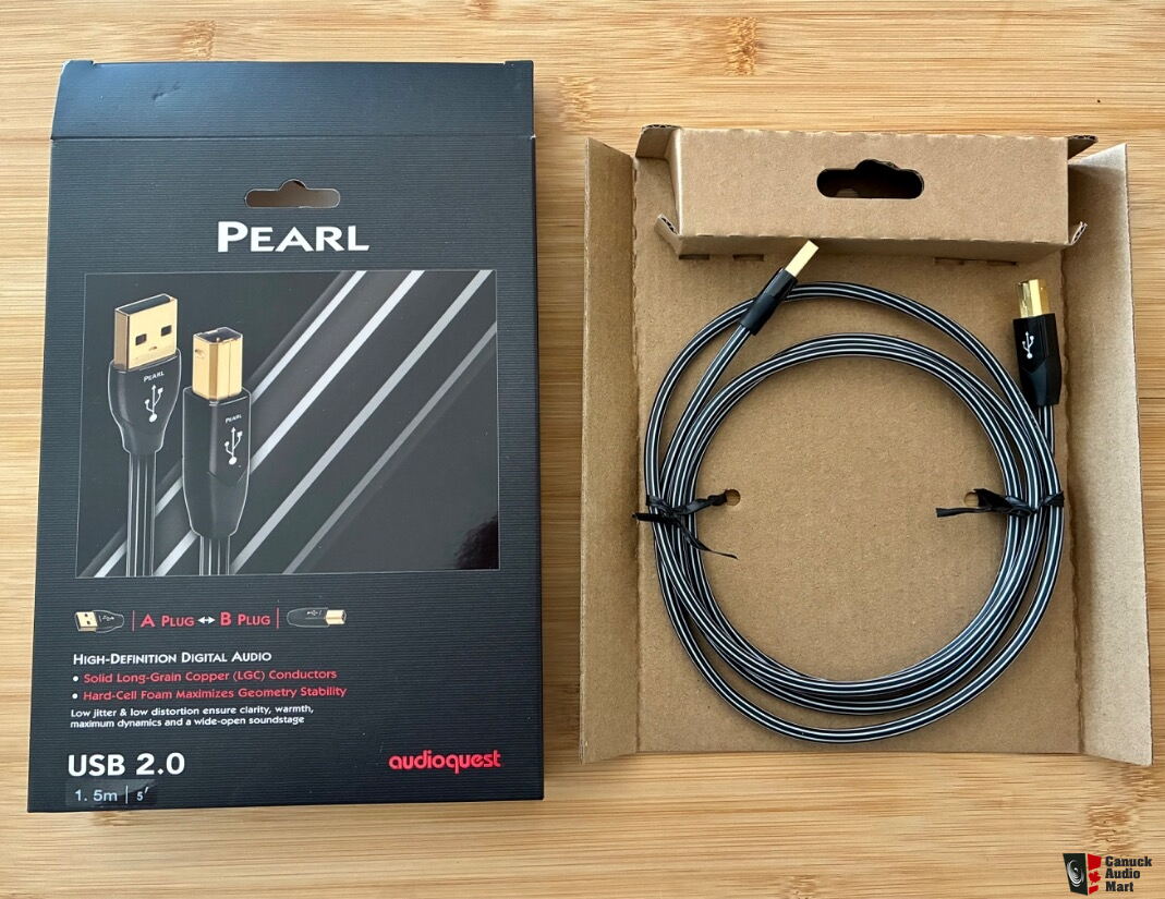 1.5 m AudioQuest Pearl USB-A to USB-B Cable (shipping included) For ...