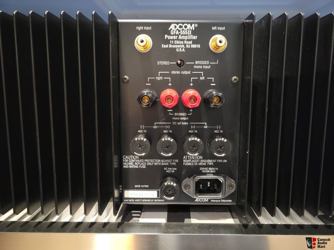 Adcom GFA-555 II Power Amplifier - SOLD to Scott Photo #5702140 ...