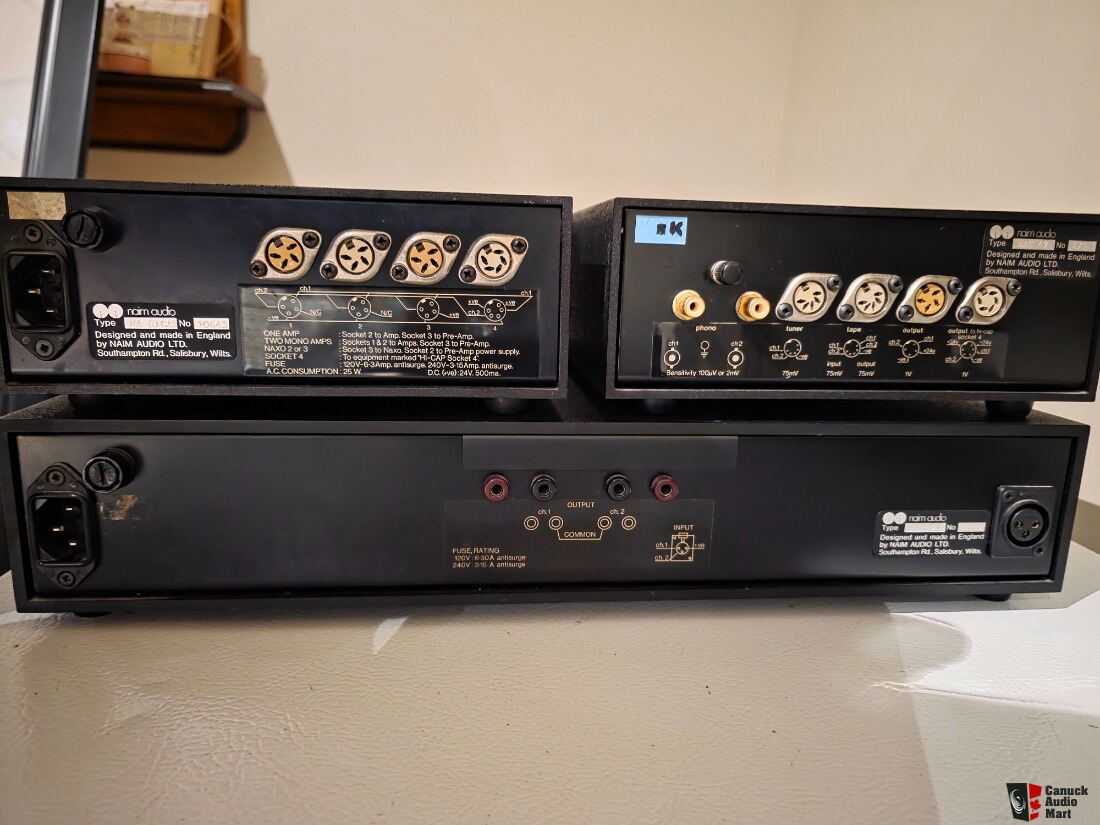 Naim Chrome Bumper System HiCap Power Supply NAP 250 Power Amp+NAC 42 ...