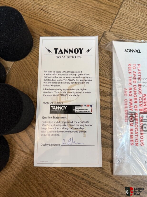Tannoy SGM 12 Heritage Studio Monitors New Open Box Photo #5714468 ...