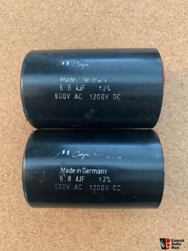 Mundorf MCap Supreme Silver/Oil 6.8uF High End Audio Capacitor Photo ...