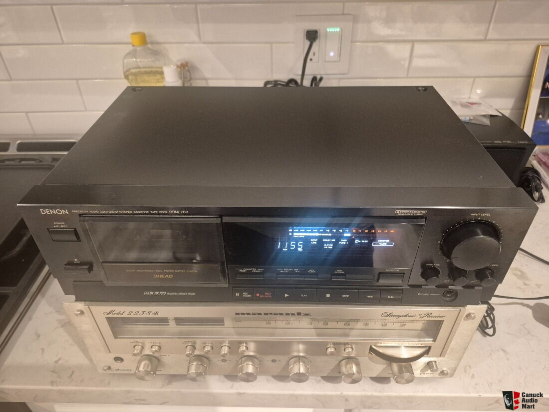 Denon DRM-700 3 head stereo cassette deck. Excellent! Free shipping ...