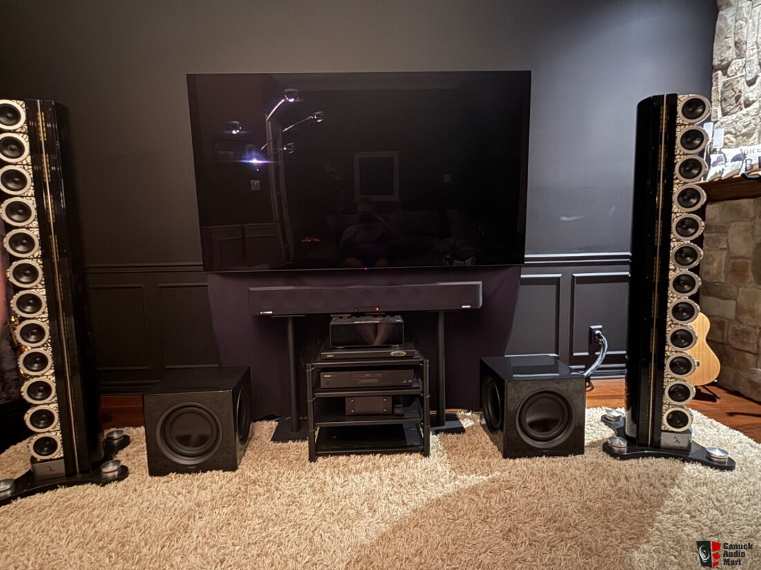 Gorgeous pair of black gloss Martin Logan Abyss 10 (only one month old ...