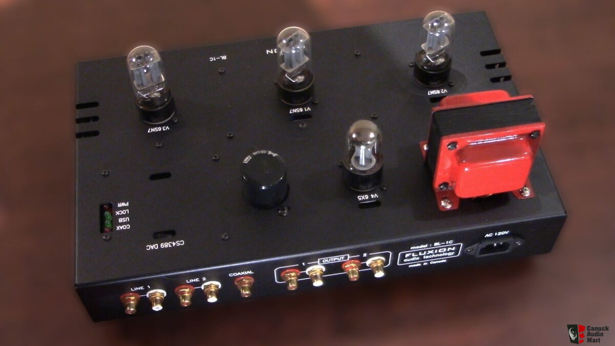 6SN7 tube preamp ; DAC + 2 inputs, 2 separated OUTs. BL-1C Photo ...