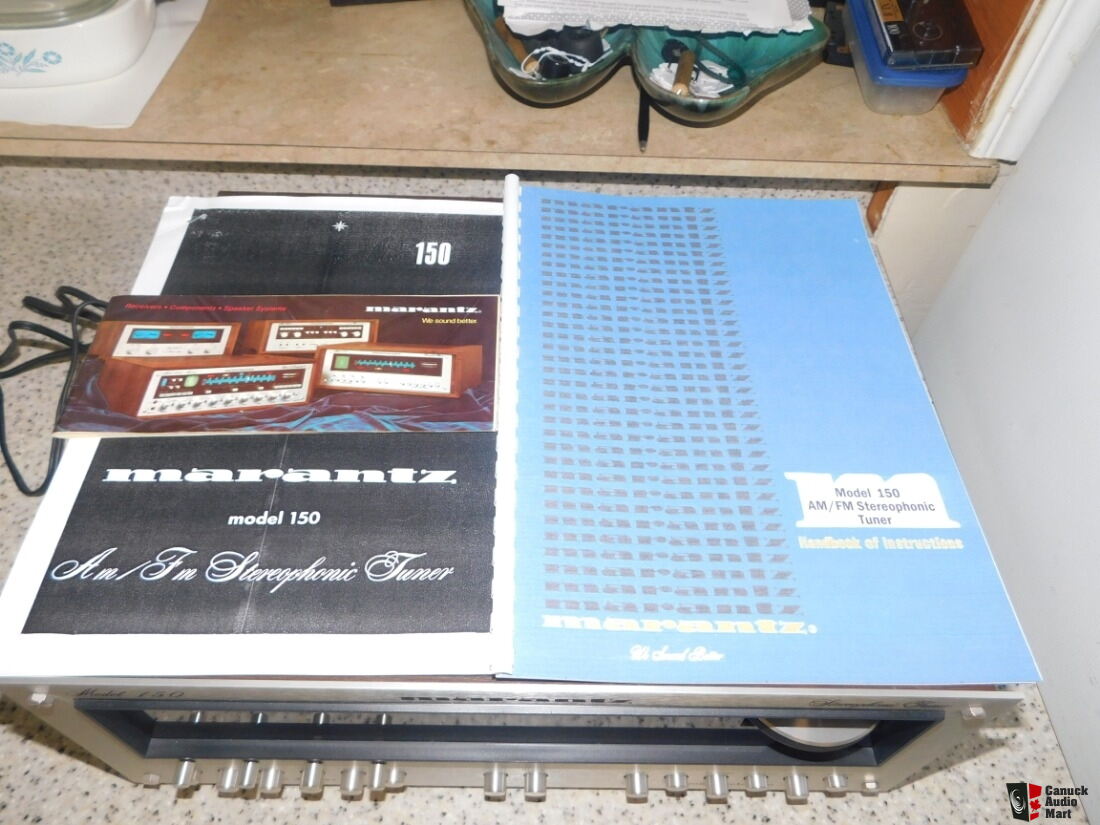 Marantz 150 Stereo AM FM Tuner With Manuals And Brochure Marantz ...
