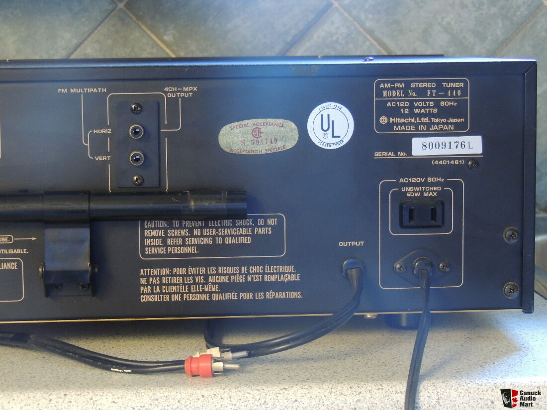 Hitachi FT-440 AM/FM Stereo Tuner- Made in Japan Photo #5720856 ...