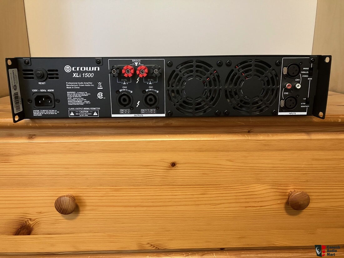 Crown XLi 1500 Power Amplifier Photo #5721068 - Canuck Audio Mart