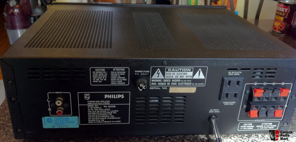 Philips PA 120B Power Amp- Massive Meters !(Meters and lights working ...