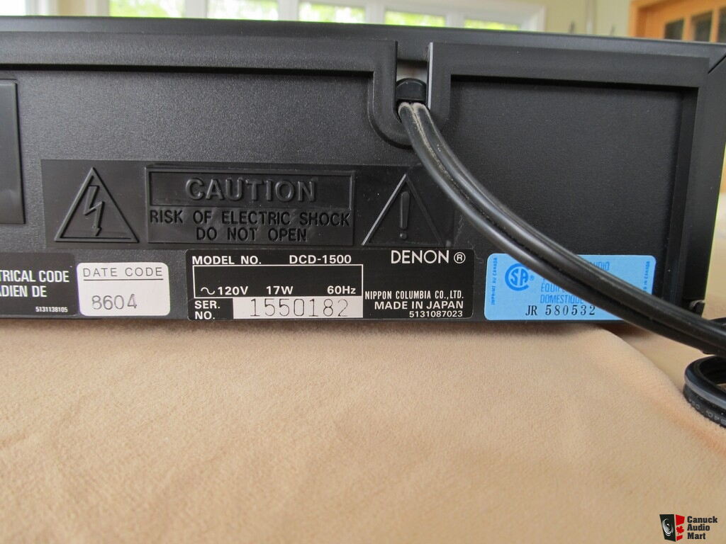 Classic Denon DCD-1500 CD Player Photo #5737924 - Canuck Audio Mart
