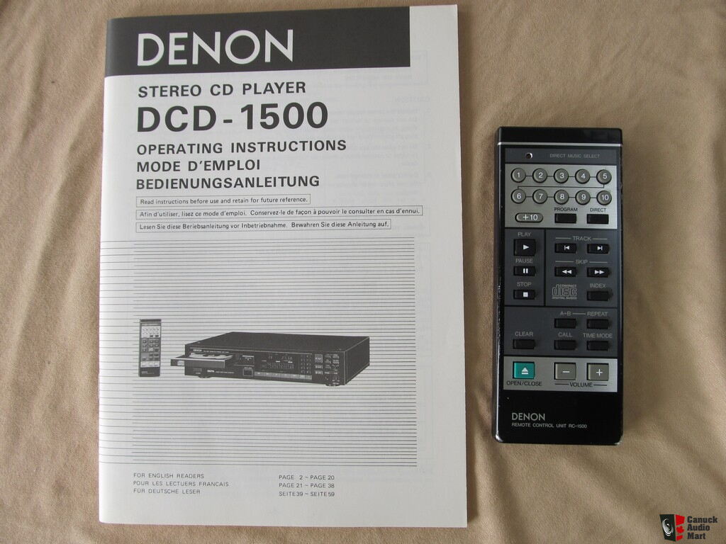 Classic Denon DCD-1500 CD Player Photo #5737926 - Canuck Audio Mart
