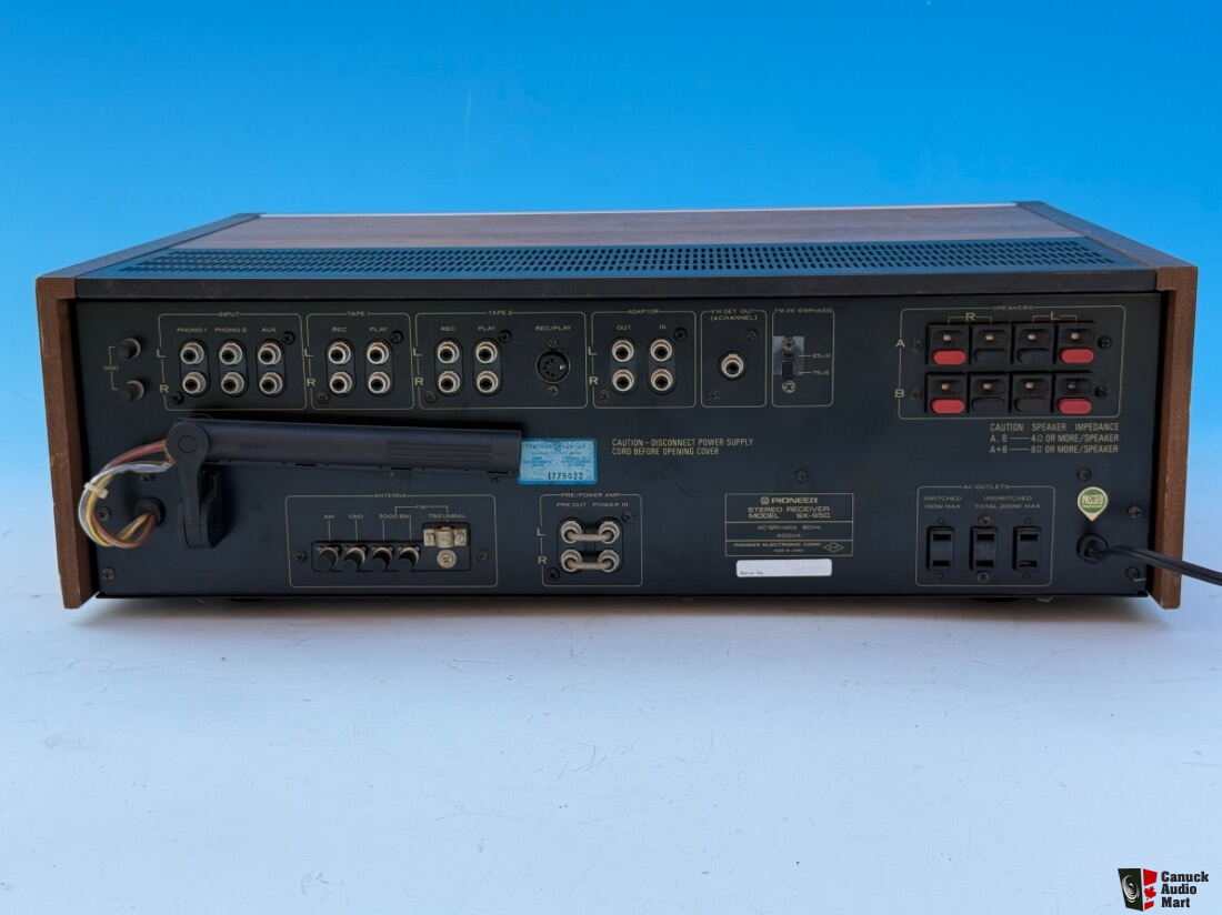 Pioneer SX-850 Stereo Receiver Photo #5740201 - Canuck Audio Mart