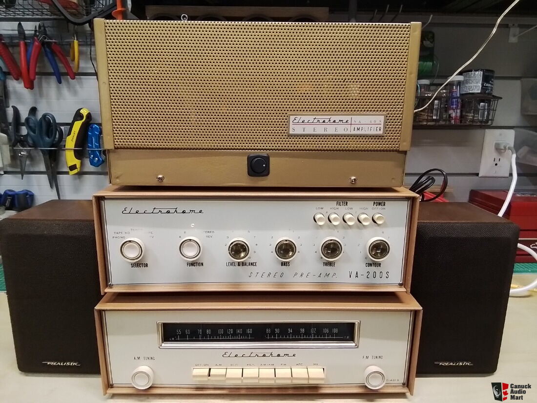 Electrohome Tube Stereo System - Amp, Preamp, and AM/FM Tuner Photo ...