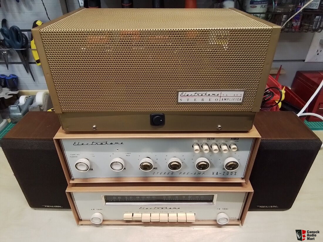 Electrohome Tube Stereo System - Amp, Preamp, and AM/FM Tuner Photo ...