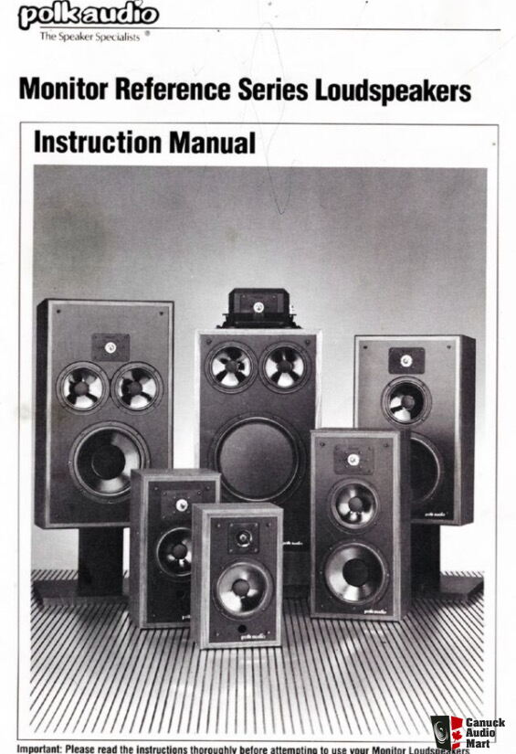 Polk Audio Monitor 10 Series II - Vintage Made in America Photo ...