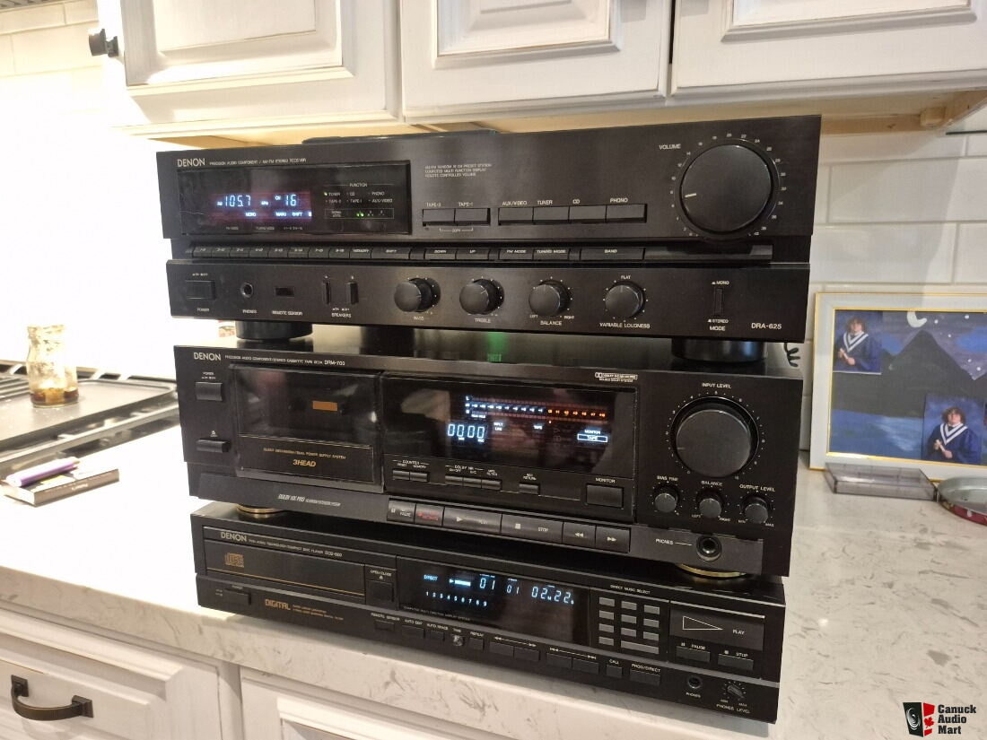 Denon integrated amp, cd player and 3 head cassette deck For Sale ...
