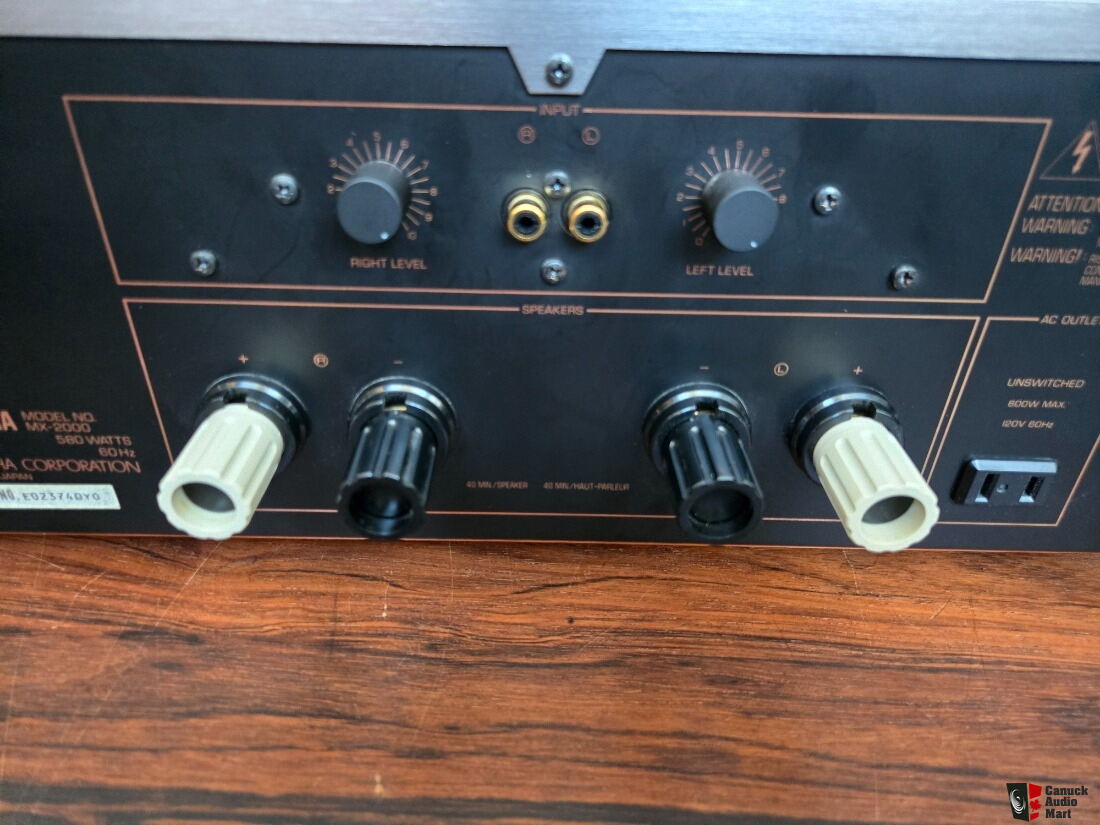 Yamaha MX-2000 Power Amplifier Super Clean with Manual Photo #5757301 ...