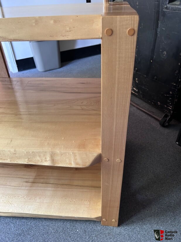 Massive and beautiful custom built maple audio rack Photo #5757944 ...