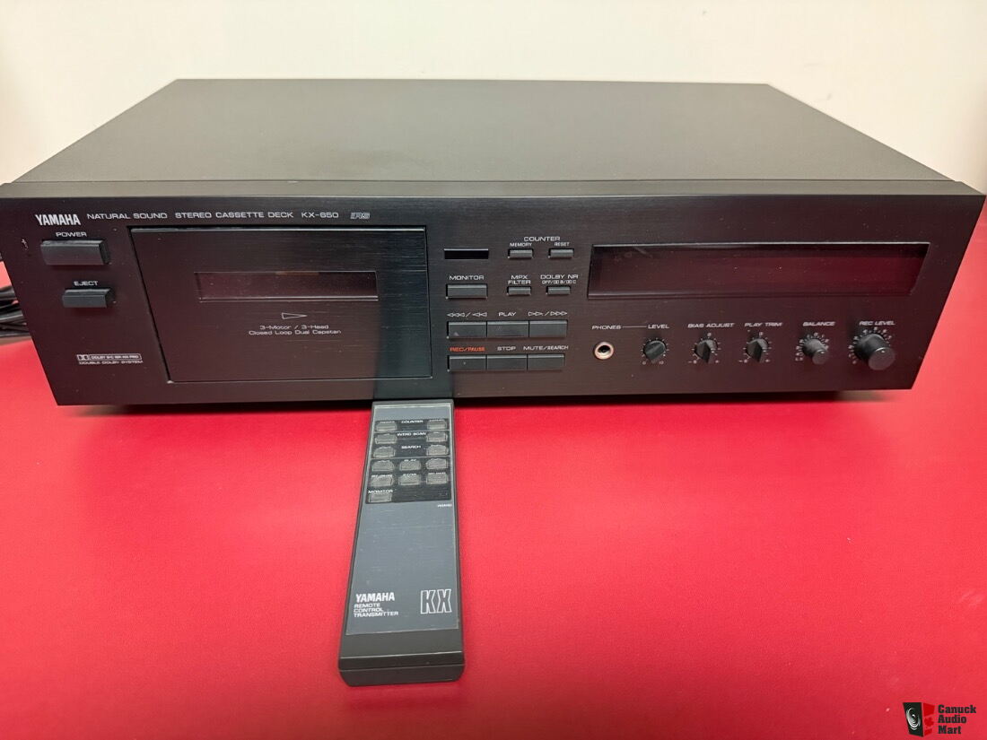 Yamaha KX-650 Natural Sound Stereo Cassette Player For Sale - Canuck ...