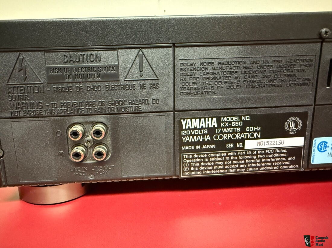 Yamaha KX-650 Natural Sound Stereo Cassette Player Photo #5769660 ...