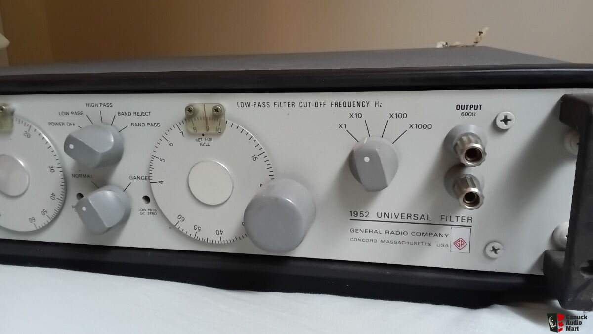 AF filter for audio signal test ; General Radio model 1952 A++ ...