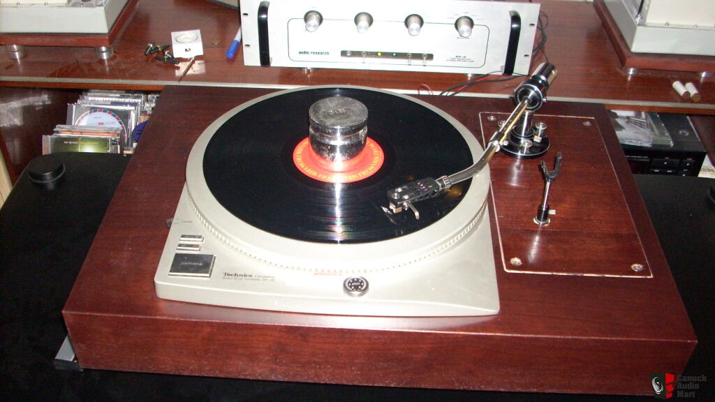 Technics sp 25 Direct Drive Turntable..in custom SOLID mass plinth...2 ...