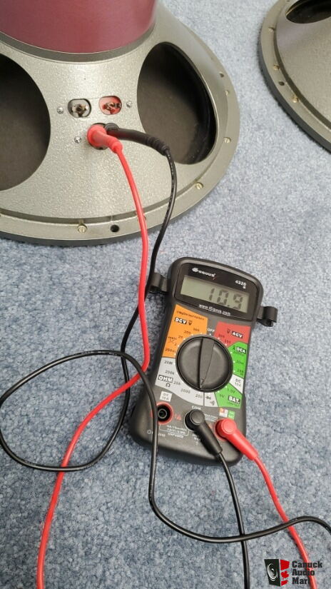 Tannoy 12" Red Monitors / Orange Dust Cover / with Original Crossovers ...
