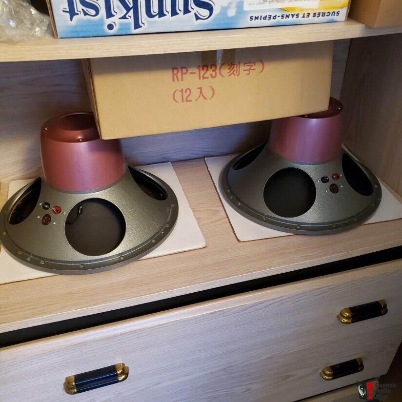 Tannoy 12" Red Monitors / Orange Dust Cover / with Original Crossovers ...