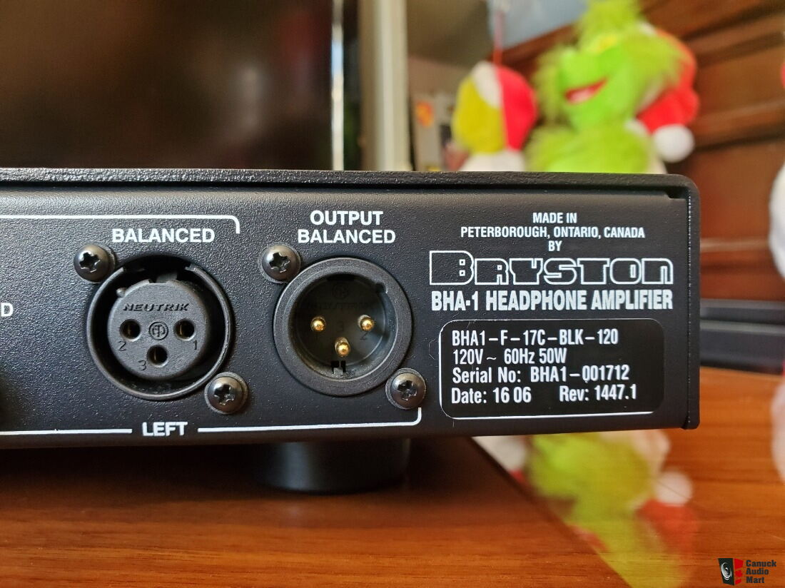 Bryston BHA-1 Pure Class A Balanced Headphone Amplifier Photo #5801243 ...