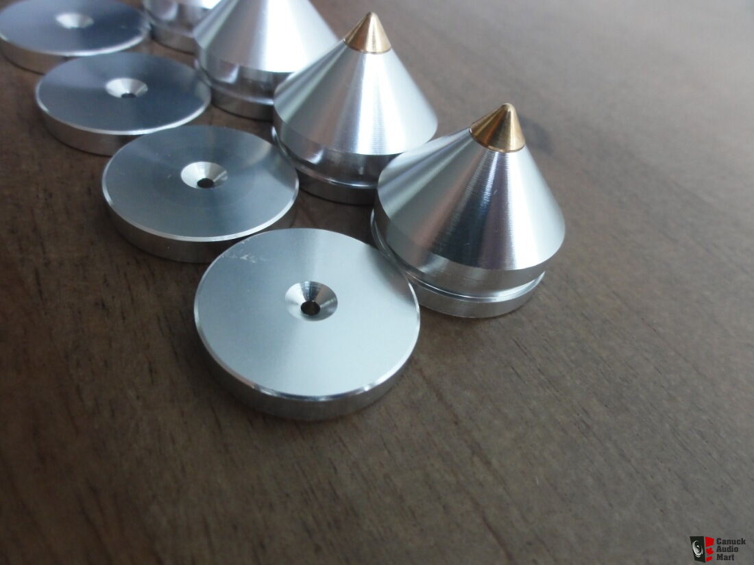 Solid Machined Aluminum Isolation Cones with Base Protector Discs - NEW ...