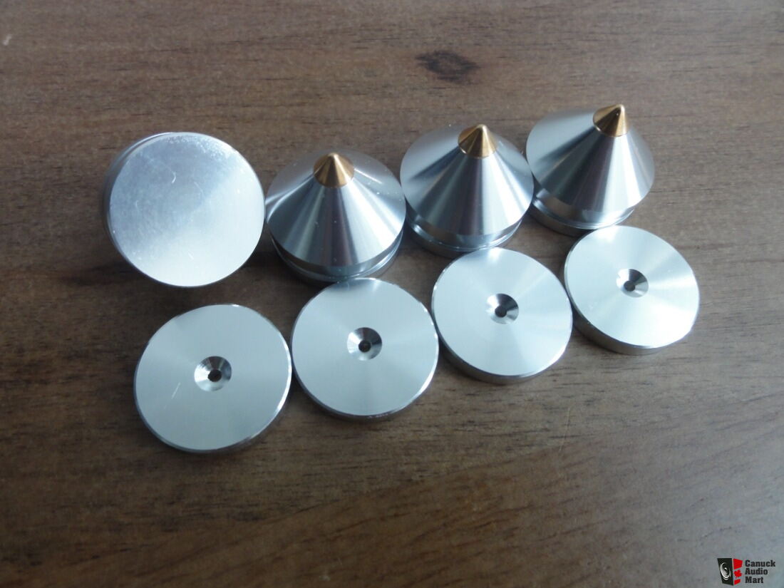 Solid Machined Aluminum Isolation Cones with Base Protector Discs - NEW ...