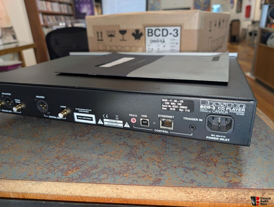 Bryston BCD3 BCD-3 CD Player Silver With Original Box And Manual Photo ...