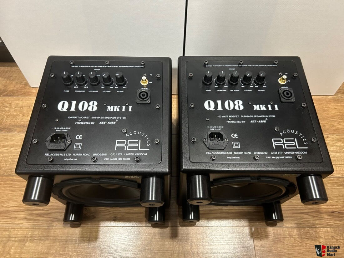 REL Q108 MkII (pair) Photo #5809152 - Canuck Audio Mart