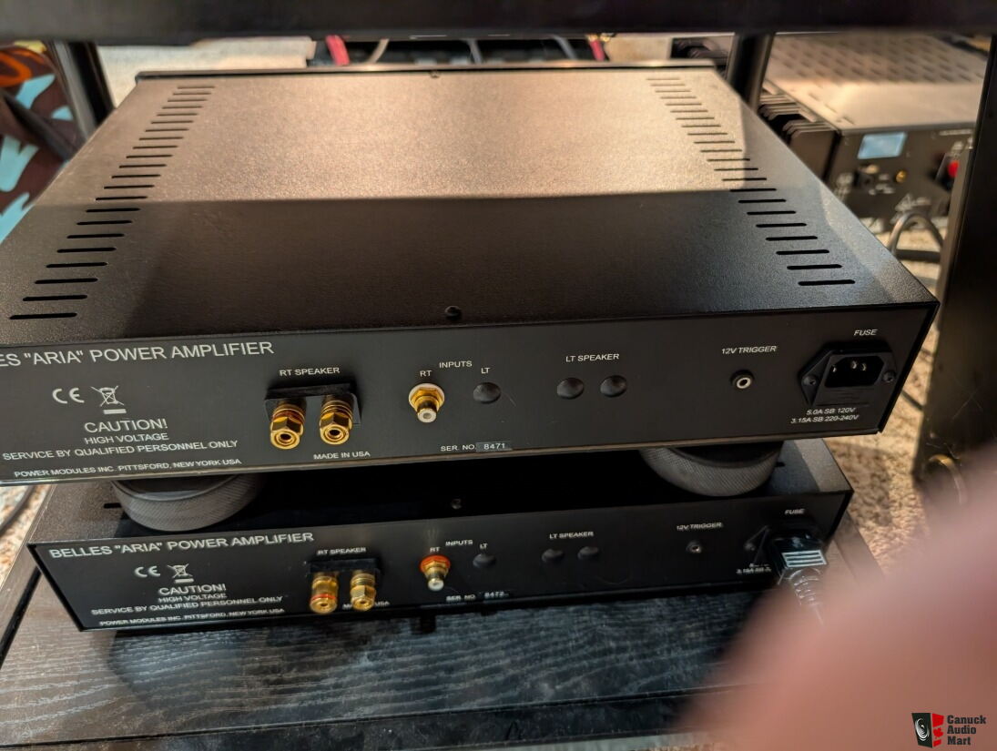 Belles Aria Mono power amplifiers Photo #5813300 - Canuck Audio Mart
