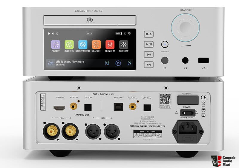 Shanling SCD1.3 SACD CD Player - Silver With Box And Remote Photo ...