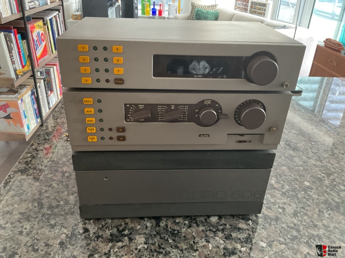 Quad 606 Power Amp (140 watts per), Quad 44 Pre amp and Quad FM4 Tuner ...
