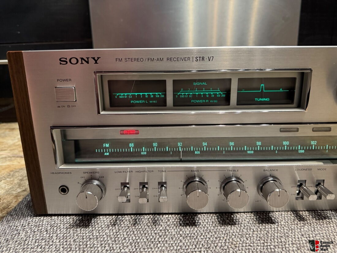 Refurbished 1979 SONY STR-V7 Flagship Receiver Toroidal transformer 150 ...