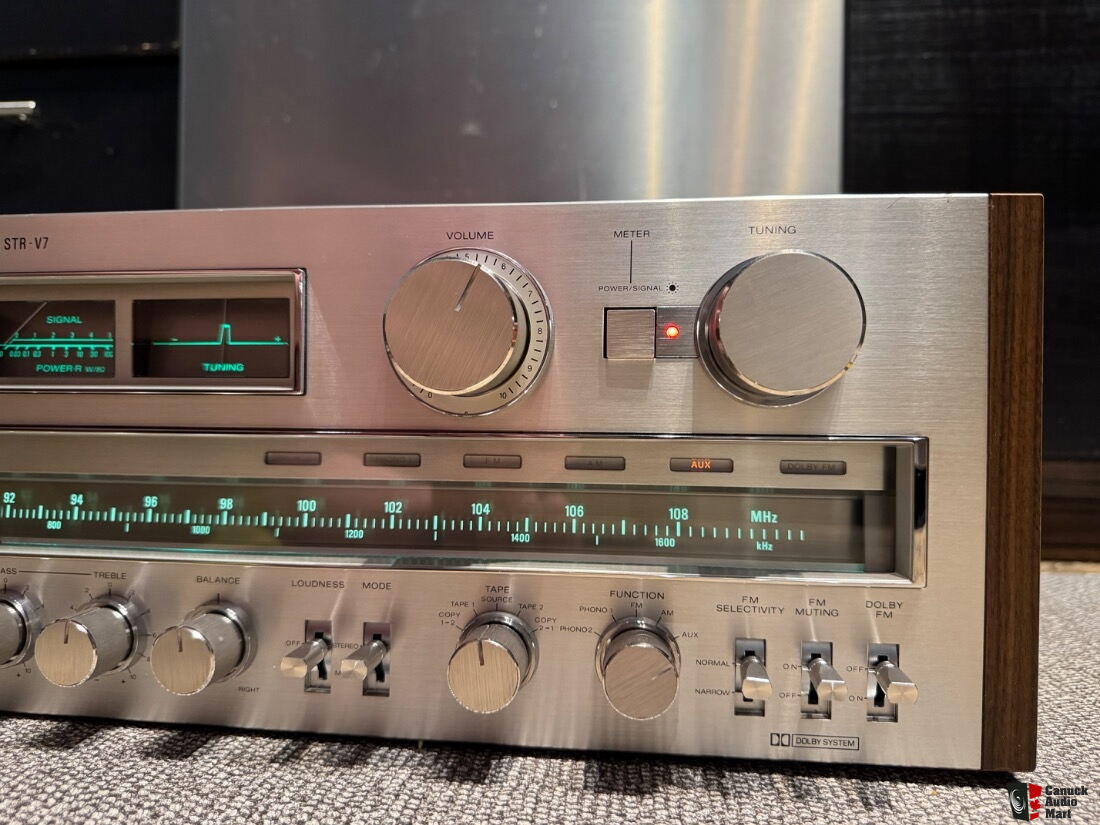 Refurbished 1979 SONY STR-V7 Flagship Receiver Toroidal transformer 150 ...