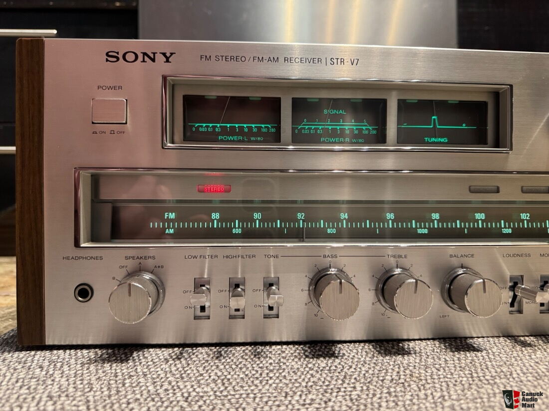 Refurbished 1979 SONY STR-V7 Flagship Receiver Toroidal transformer 150 ...