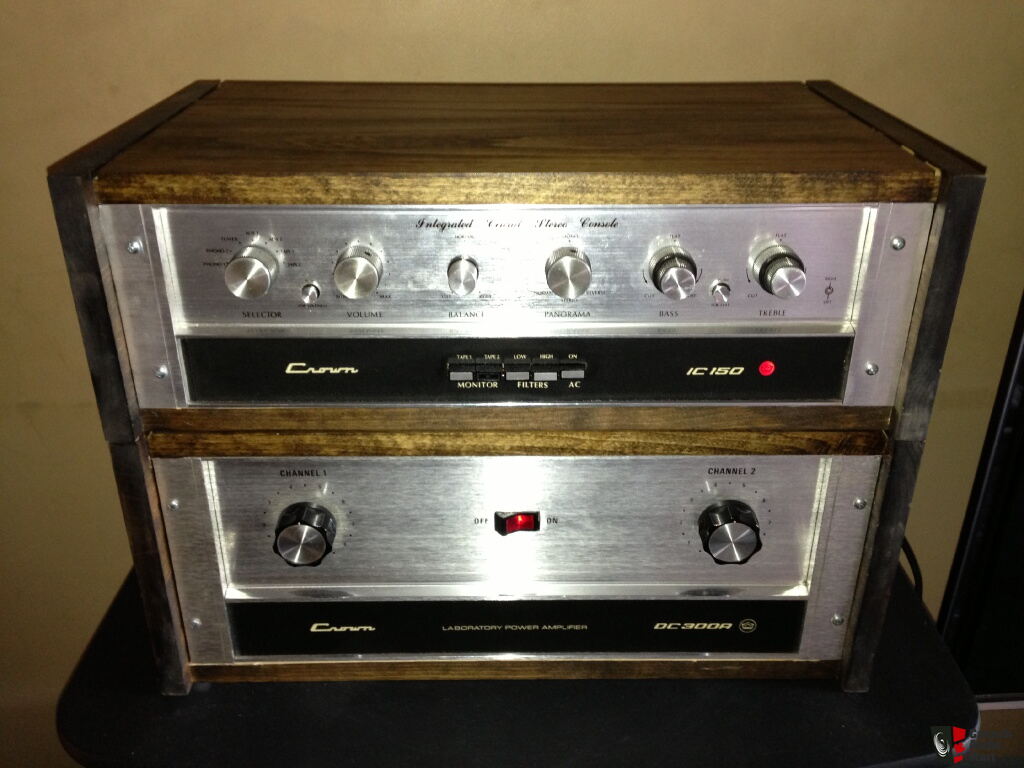 Crown Amcron DC300A Amp and IC 150 Preamp with Wood Cases For Sale ...